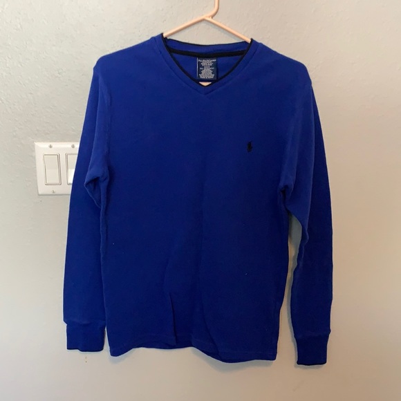 Polo Ralph Lauren | Shirts | Blue Polo Thermal Longs Sleeve | Poshmark